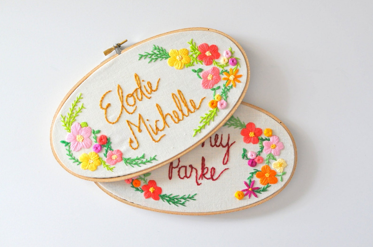 Baby Birth Announcement Embroidery. Personalized Nursery Sign. | Etsy