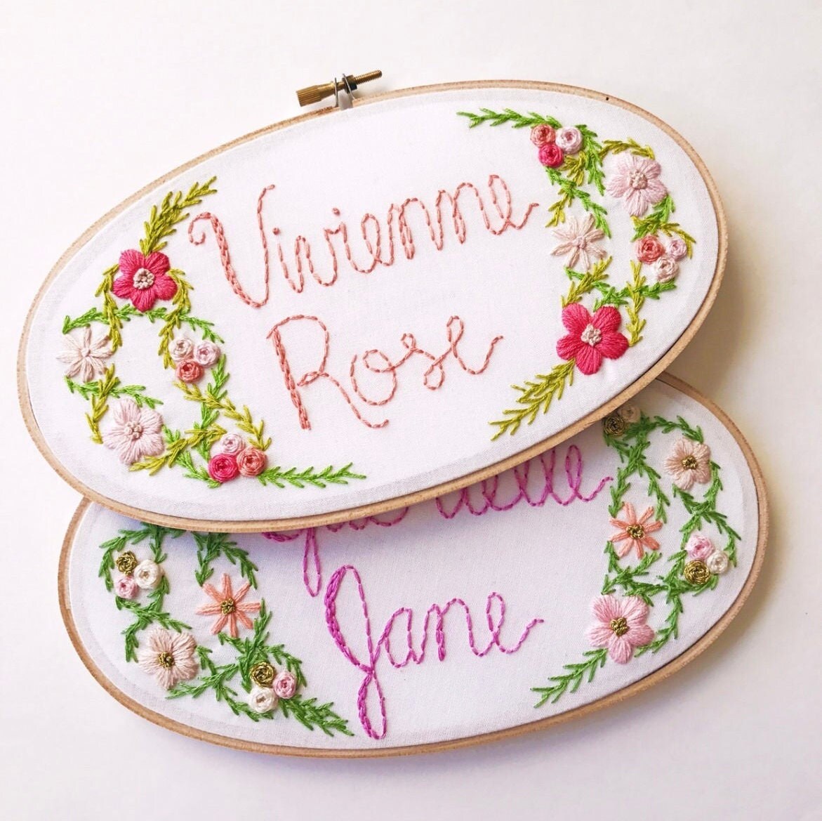 Personalized Baby Name Embroidery Nursery Sign Personalized | Etsy