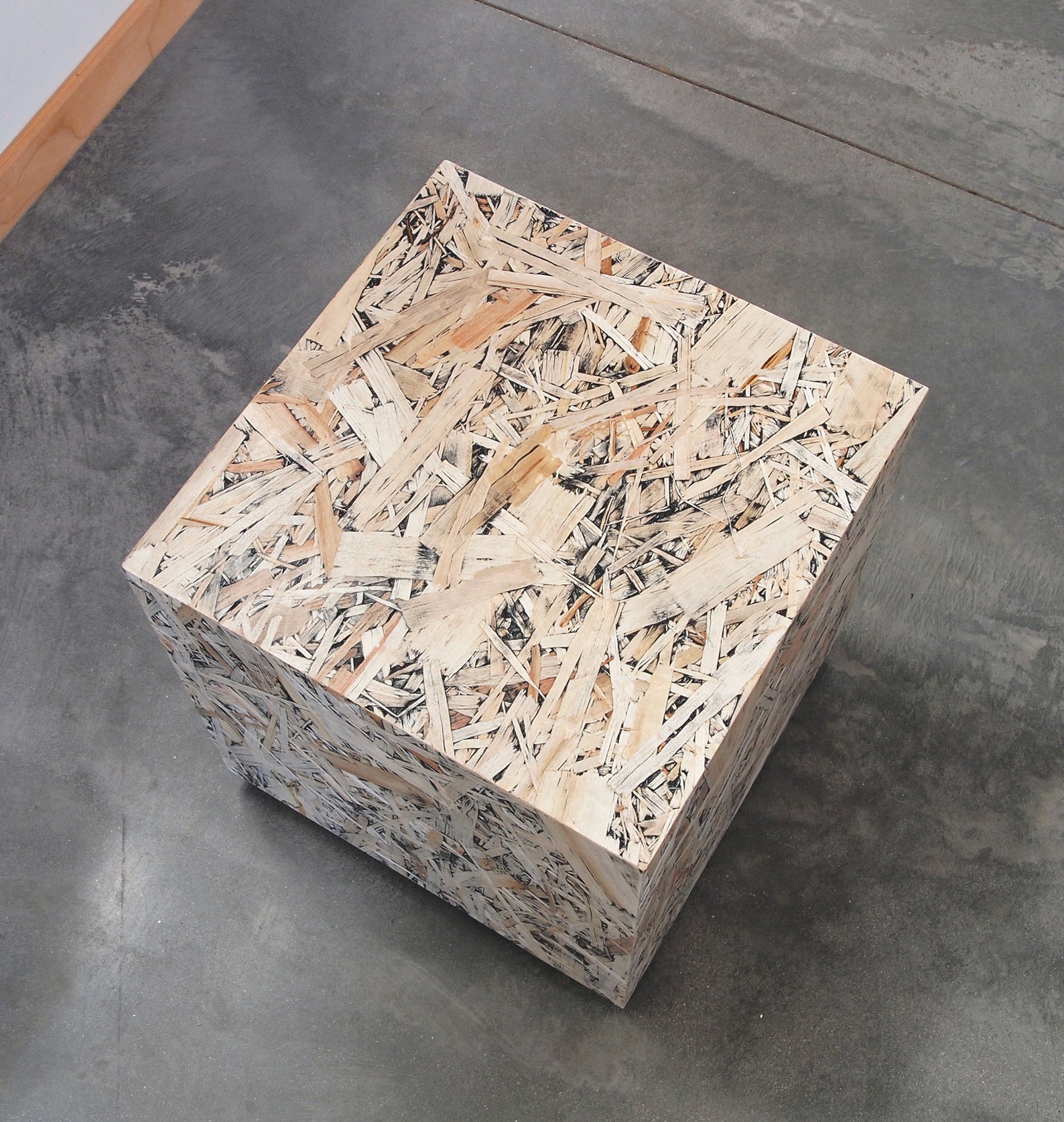 Table 14" Cube X 15" Tall With 1" Black Base and High Contrast Black ...