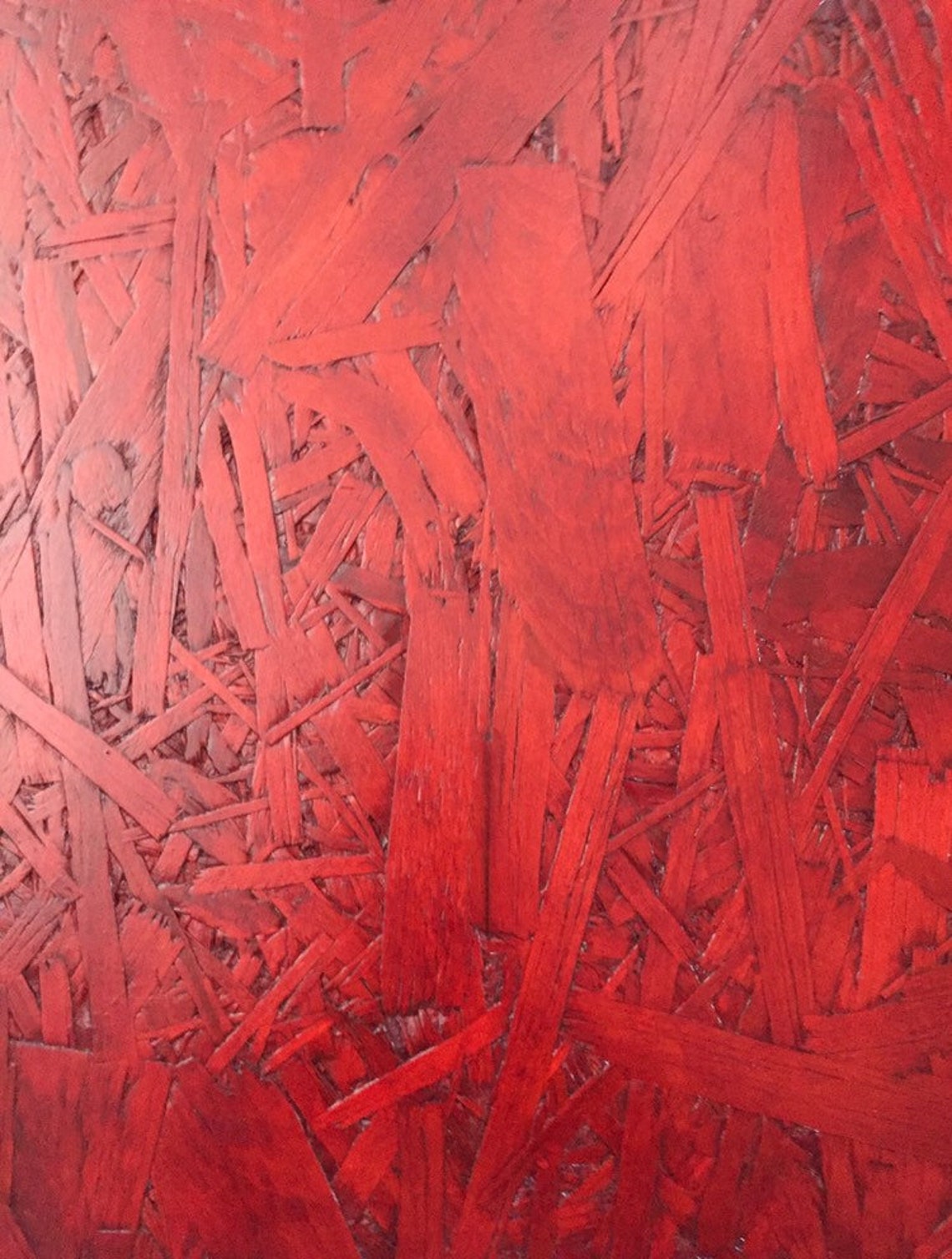 Pedestal 17h X 11.5sq. Red Tint OSB With Salvaged Wood Base, Called a ...