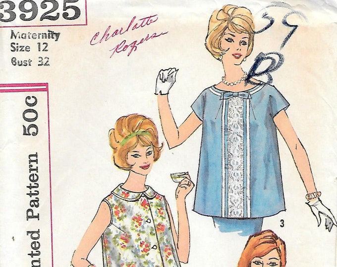 1960s Simplicity 7988 Sleeveless Bra Dress Vintage Sewing Pattern Size ...