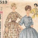 1960s Simplicity 7557 Teen Babydoll Dress With Purse Vintage Sewing Pattern Size 5/6 Bust 28 ...