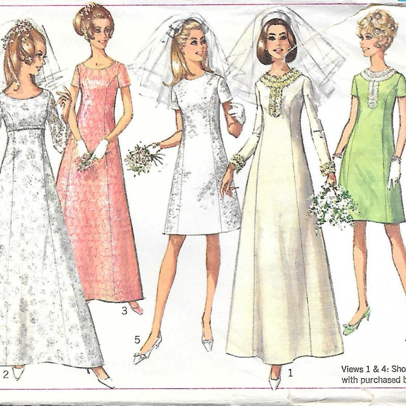 Simplicity Wedding Dress Pattern - Etsy