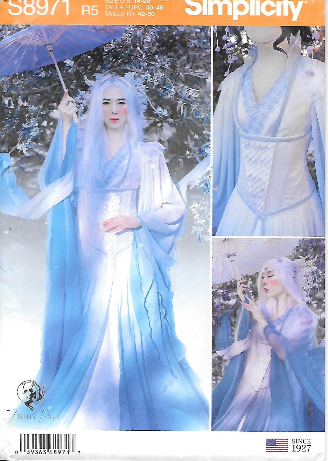 Firefly Path Asian Inspired Fairy Simplicity 8971 Sewing Pattern Sizes ...