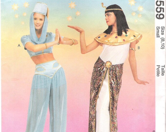 Adult Genie or Cleopatra Costume Sewing Pattern Mccall's 9559 Uncut - Etsy