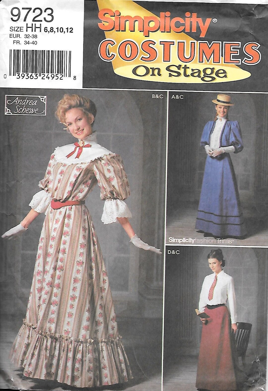 Turn of the Century Suit With Walking Skirt Top and Jacket Simplicity ...