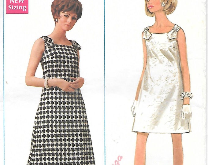 1960s Simplicity 7988 Sleeveless Bra Dress Vintage Sewing Pattern Size ...