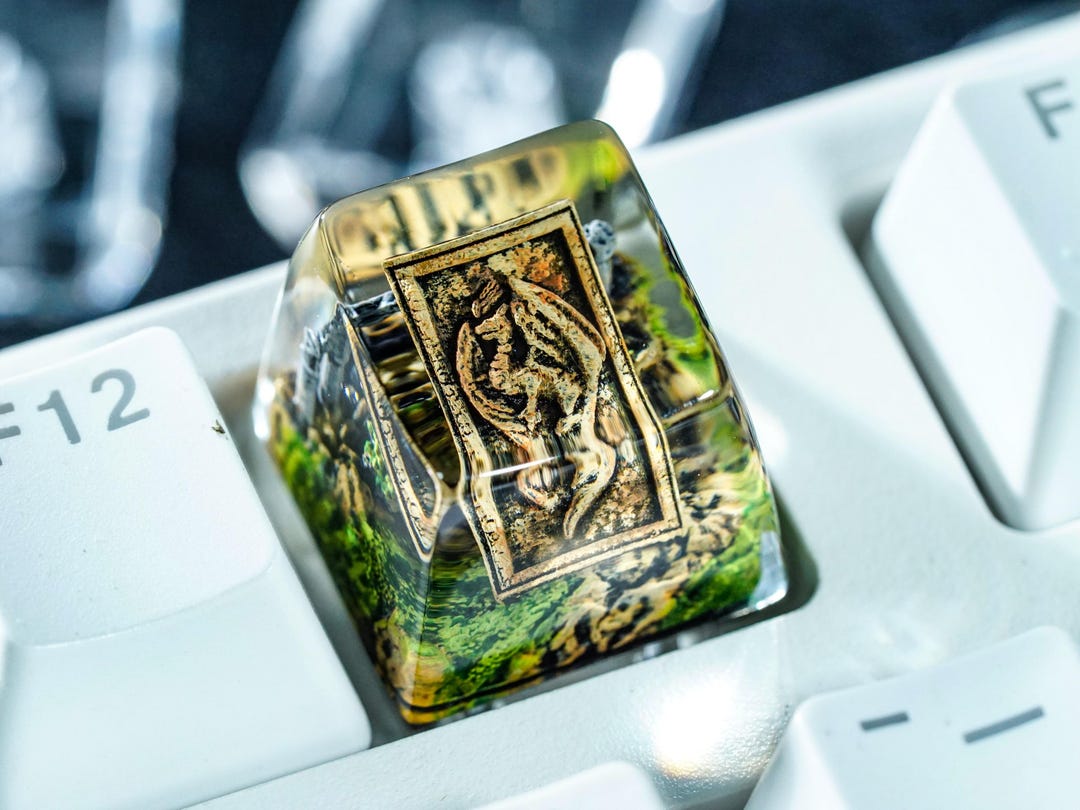 Elden Ring Talisman Dragoncrest Keycap Set – Handmade Custom Gaming ...