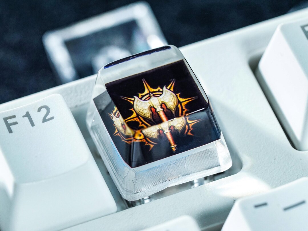 Baldur’s Gate 3 Barbarian Class Keycap – Handmade Gaming Keycap for ...