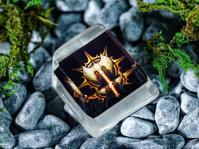 Baldur’s Gate 3 Barbarian Class Keycap – Handmade Gaming Keycap for ...