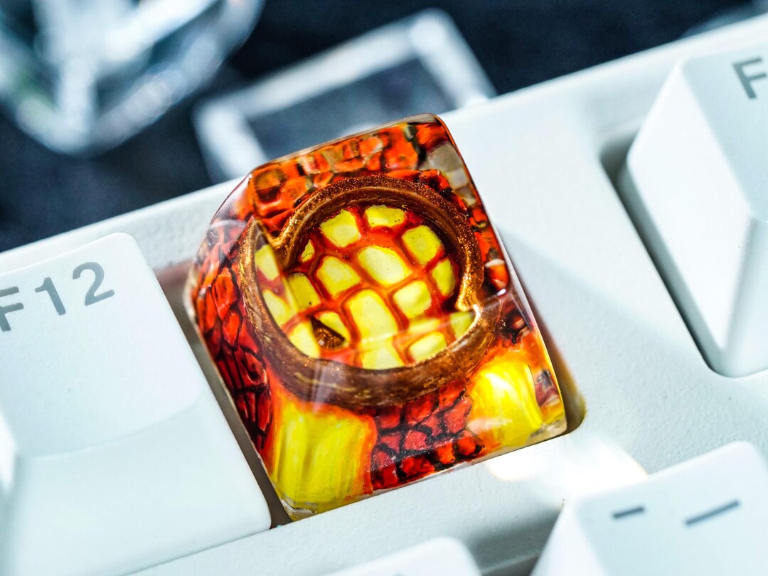 Ring Fire Keycap, LOTR the Ring Artisan Keycap, Custom Handmade Keycap ...