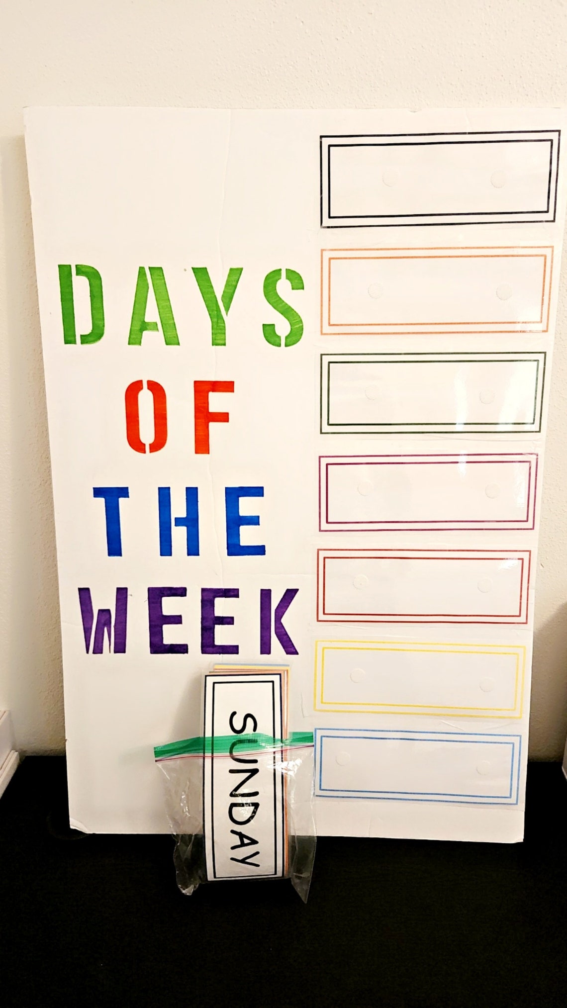 Days of the Week Learning Board for Preschool & Daycare - Etsy
