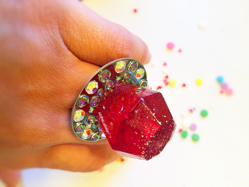 Ring Pop Ring, Engagement Ring, Kid Core, Candy Ring, Candy Jewelry ...
