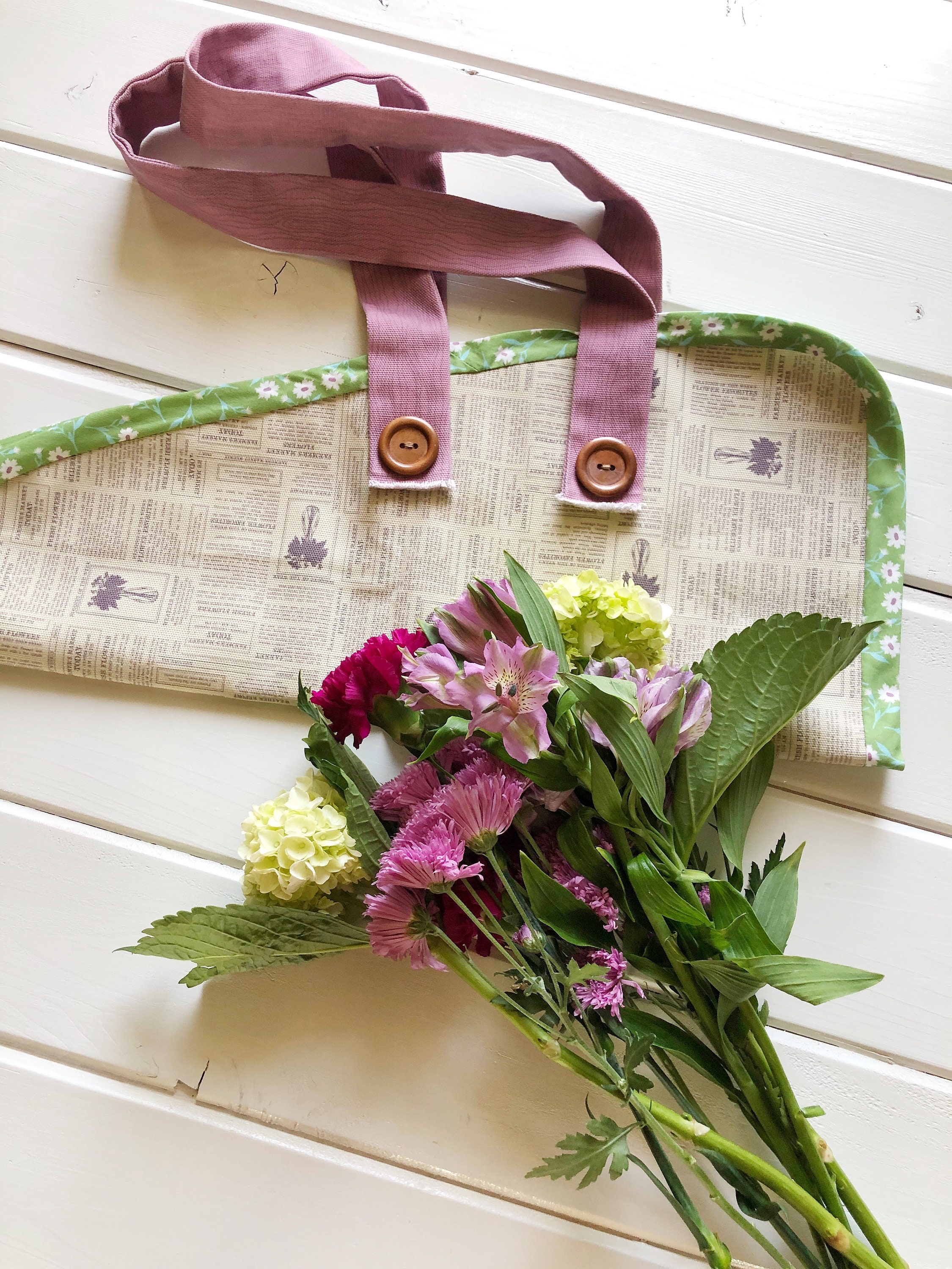 Flower Tote Downloadable Pattern Sewing Pattern for Tote to Carry ...