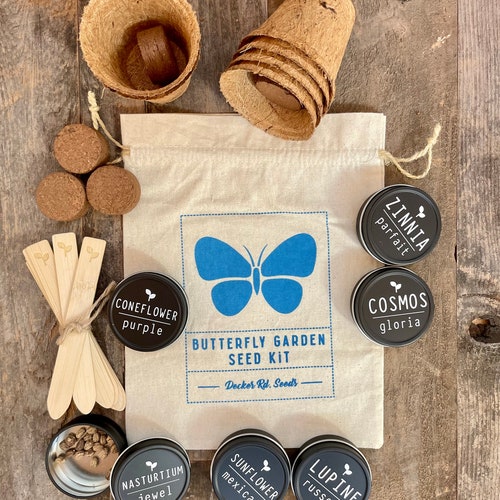 Butterfly Garden Kit Butterfly Garden Seed Kit Gift for - Etsy
