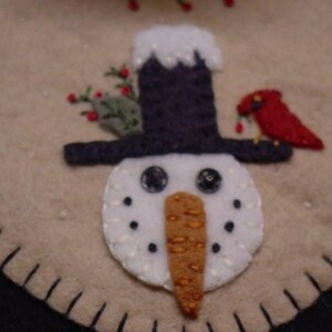 Winter Friends Snowman Penny Rug Candle Mat DIGITAL PATTERN - Etsy