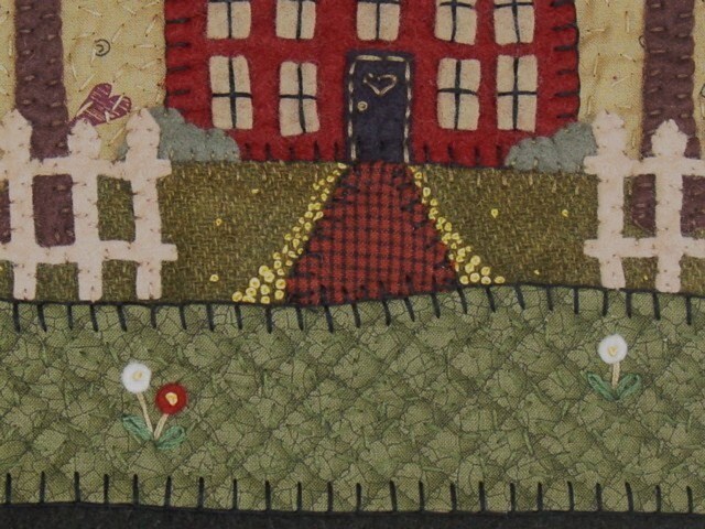 Home~primitive House Penny Rug Table Runner DIGITAL PATTERN - Etsy