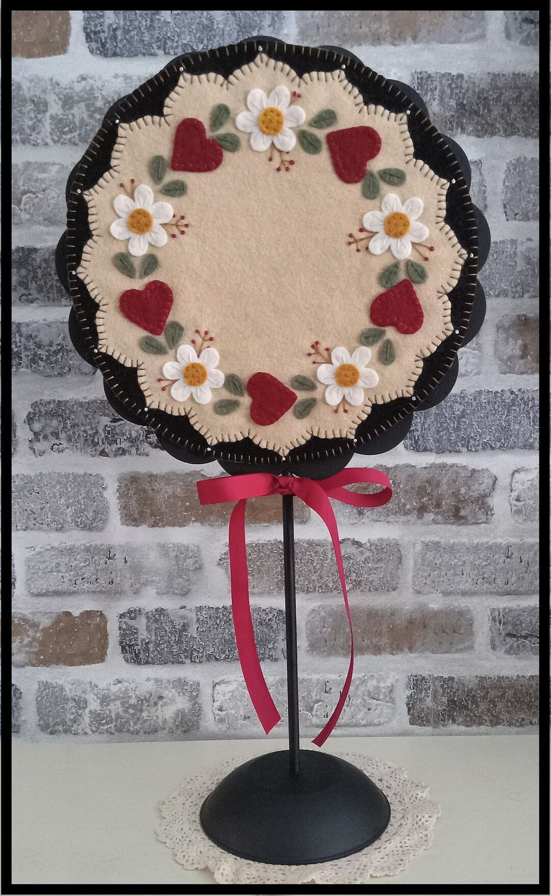 Daisy Chain~ Spring & Summer Penny Rug/candle Mat, Chair Swag DIGITAL ...