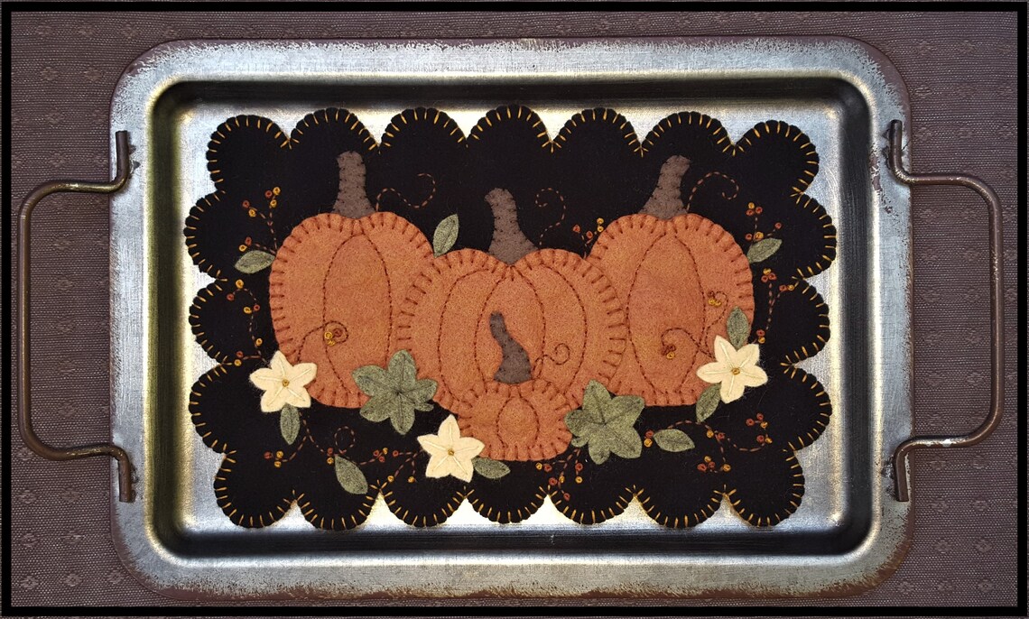 Welcome Fall Autumn Pumpkins Table/wall Mat/ DIGITAL PATTERN - Etsy