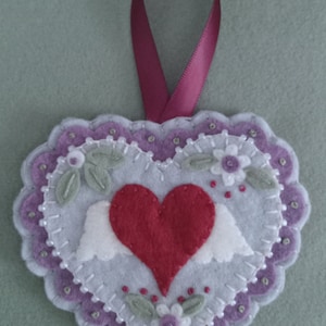 Sew in Love/valentine Hearts Wool Applique Ornaments, Ornies DIGITAL ...