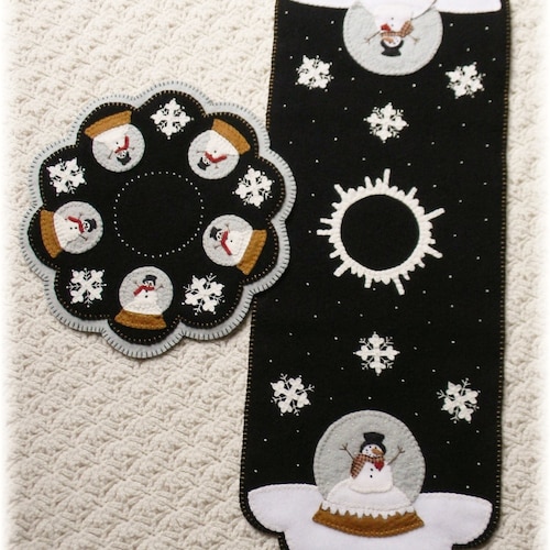 Winter Friends Snowman Penny Rug Candle Mat DIGITAL PATTERN - Etsy