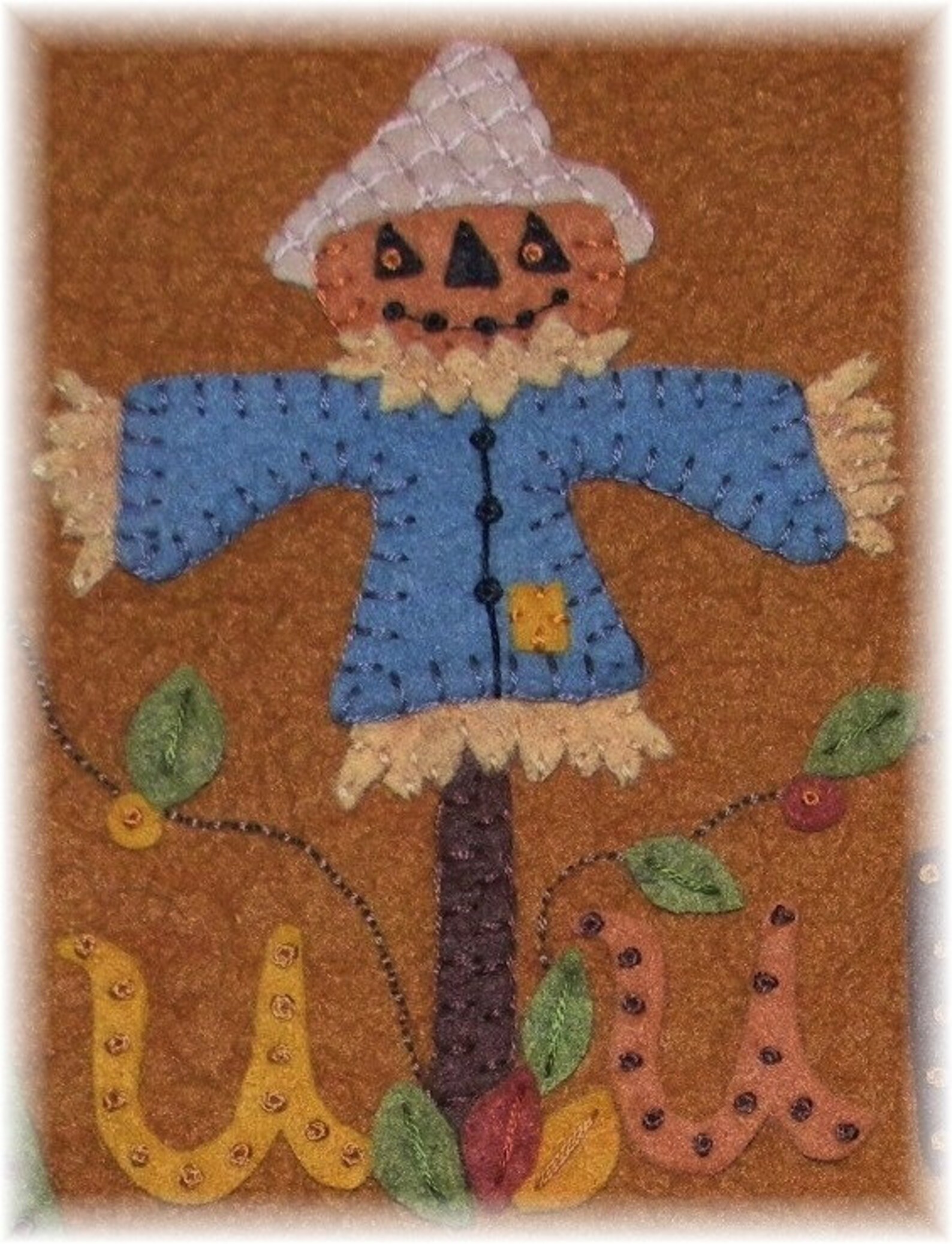 Scarecrow Jack Table Runner/candle Mat With Wallhanging INSTANT ...