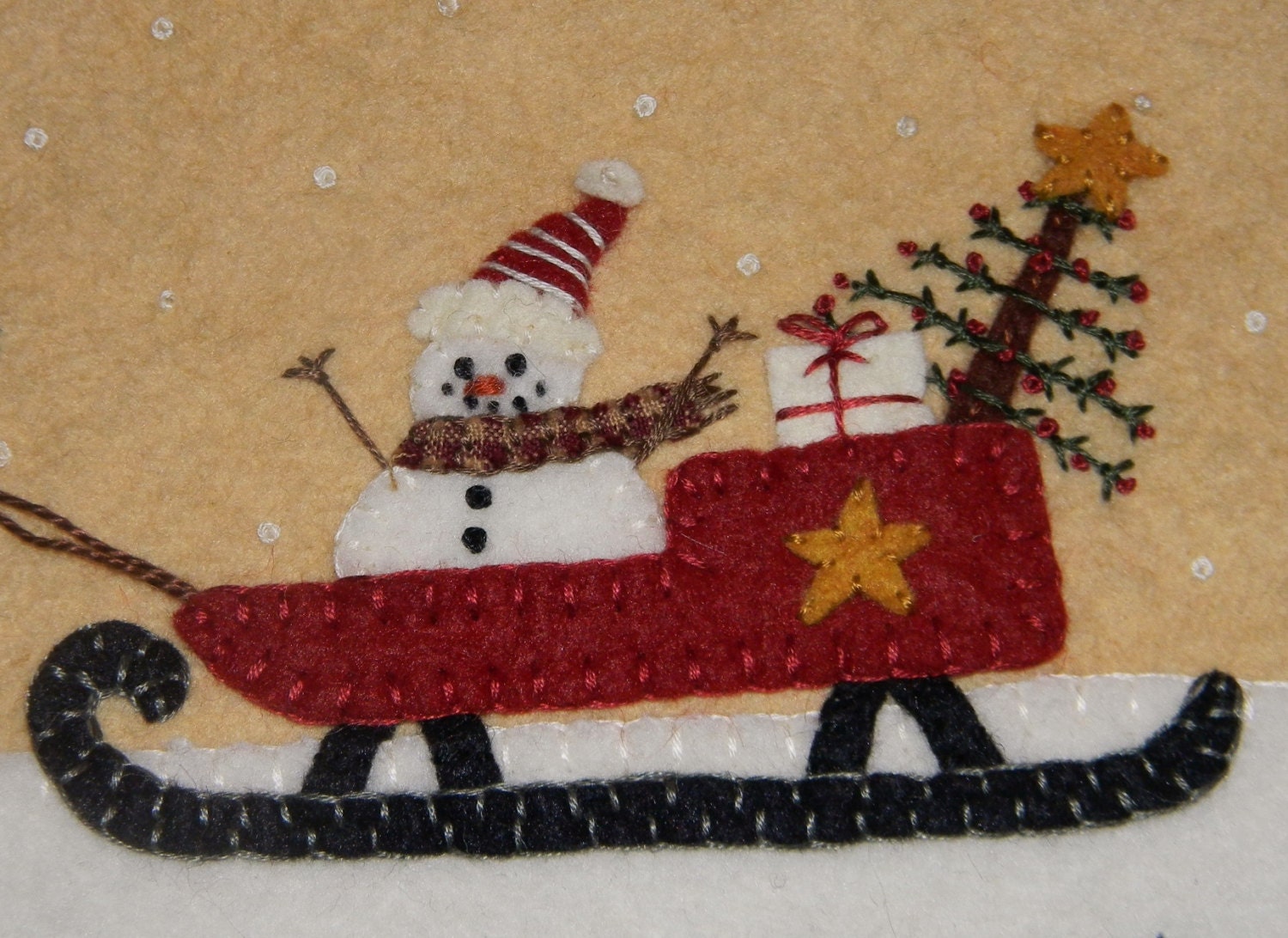 I Love Snowsnowman Penny Rug Table Runner/candle Mat DIGITAL - Etsy