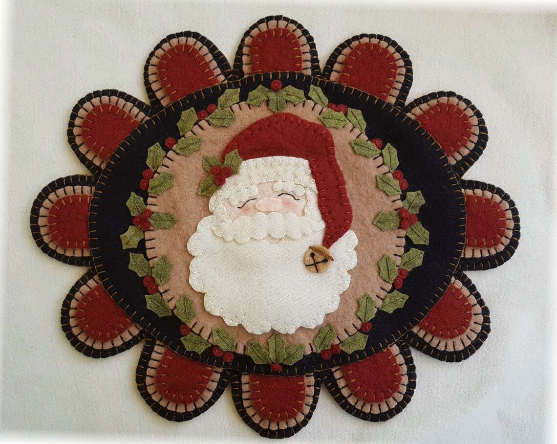Dear Santa~christmas Penny Rug/table/wall Mat DIGITAL PATTERN - Etsy
