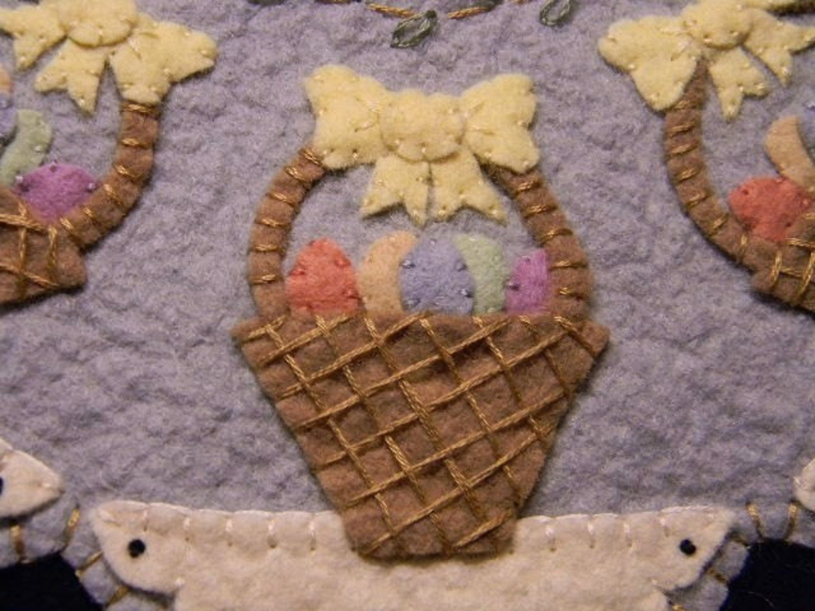 Easter Baskets~spring Penny Rug/candle Mat DIGITAL PATTERN - Etsy
