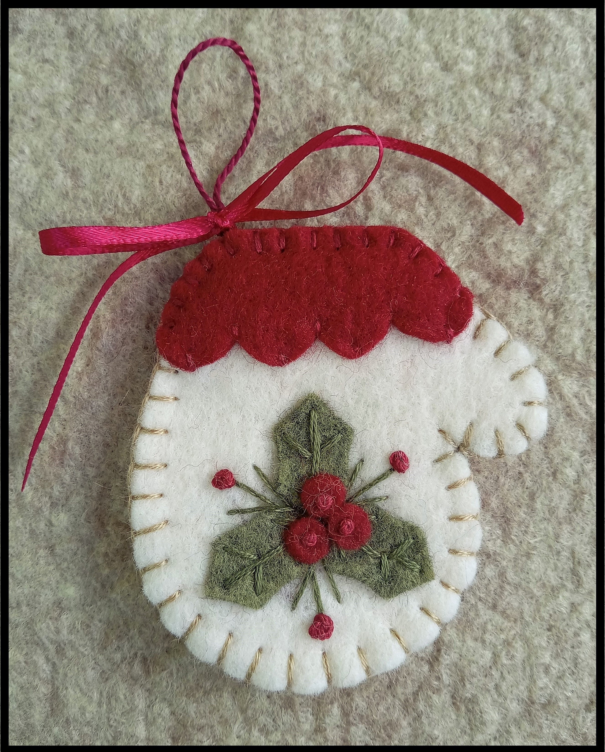 Mini Mittens/wool Applique Christmas Ornaments, Ornies /winter DIGITAL ...