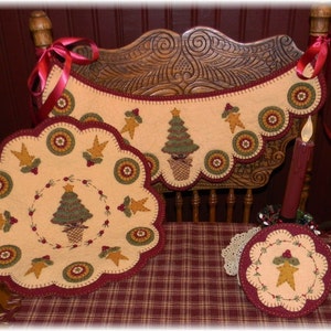 O Christmas Tree! Penny Rug/candle Mat/chair Swag Set MAILED PAPER ...