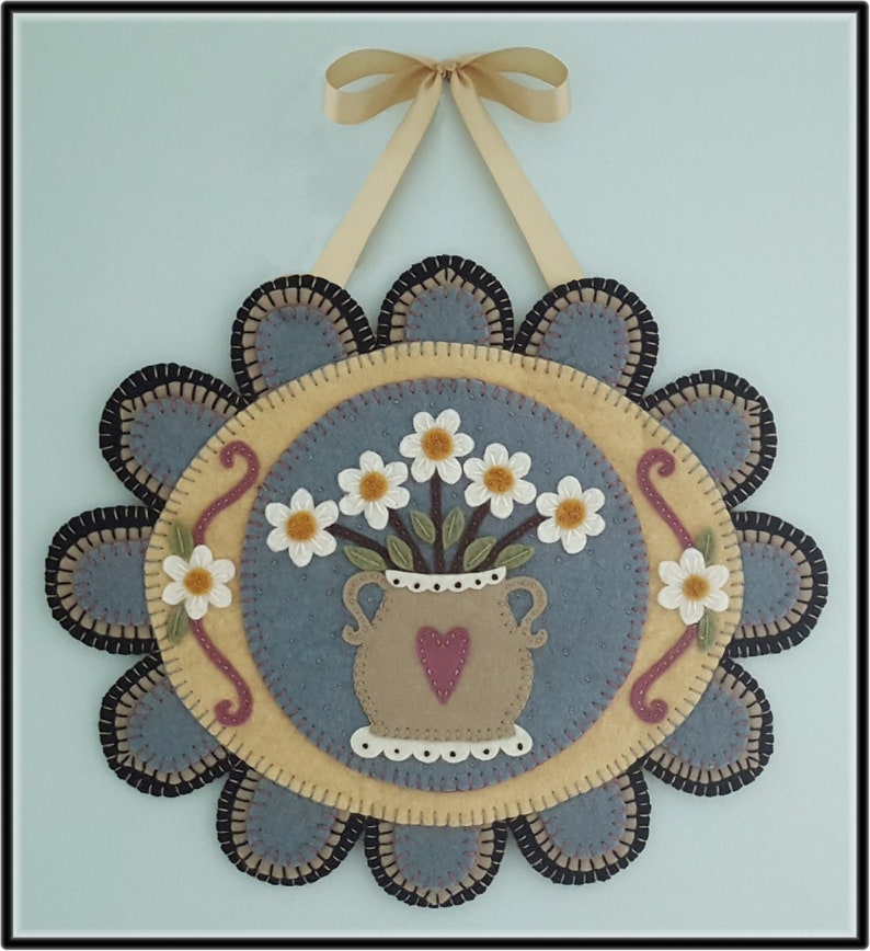 He Loves Me~daisy Penny Rug Table/wall Mat DIGITAL PATTERN - Etsy