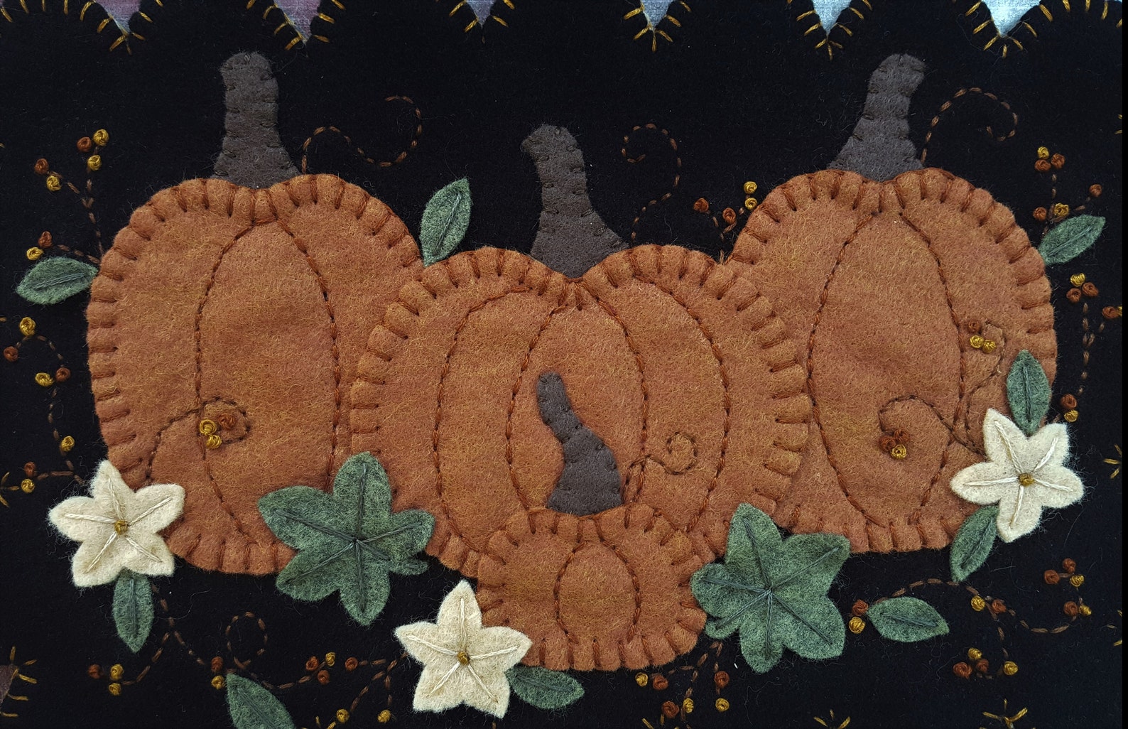 Welcome Fall Autumn Pumpkins Table/wall Mat/ DIGITAL PATTERN - Etsy