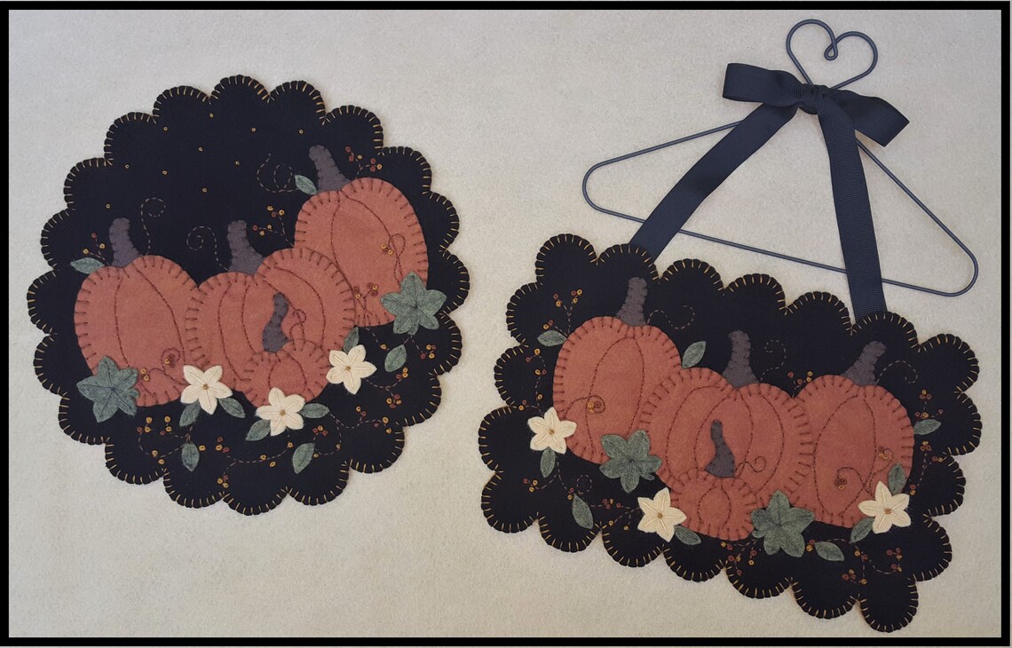 Welcome Fall Autumn Pumpkins Table/wall Mat/ DIGITAL PATTERN - Etsy