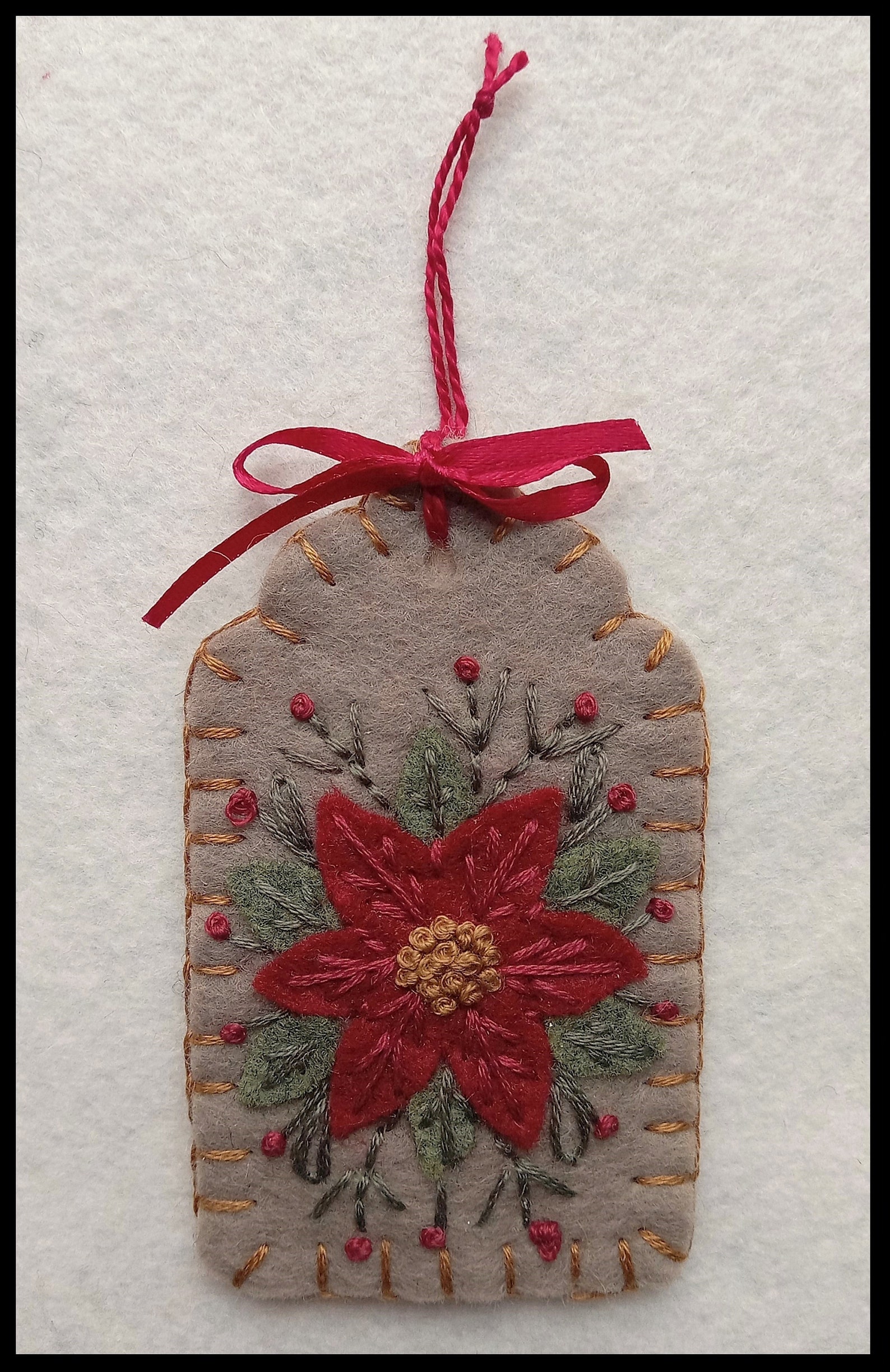 Christmas Tags/wool Applique Christmas Ornaments, Ornies, Gift Tags ...