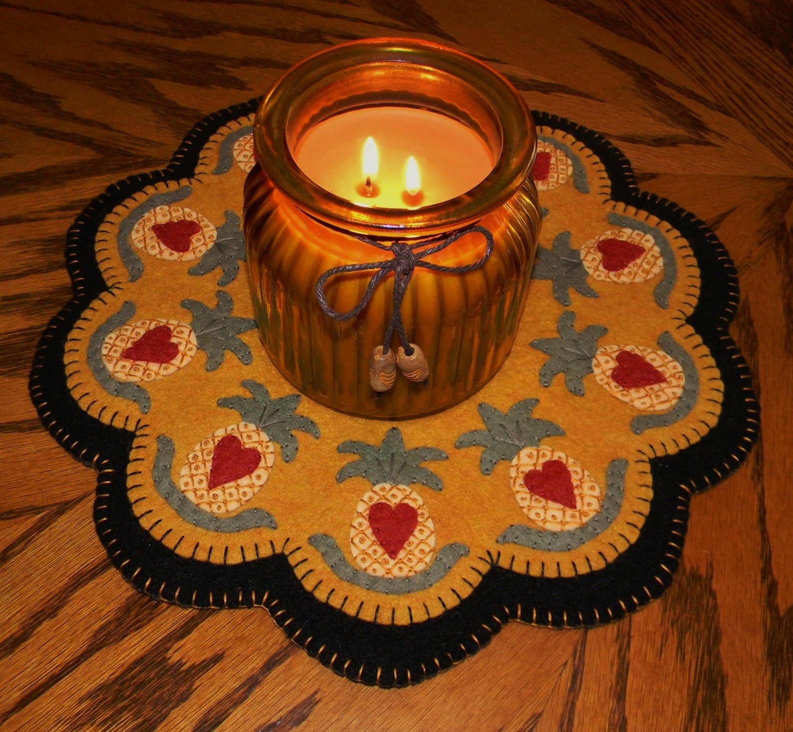 Colonial Welcome~penny Rug/candle Mat DIGITAL PATTERN - Etsy