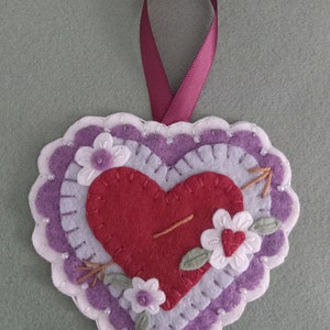 Sew in Love/valentine Hearts Wool Applique Ornaments, Ornies DIGITAL ...