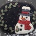 Let It Snow!~snowman Mini Candle Mat/mug Rug DIGITAL PATTERN - Etsy