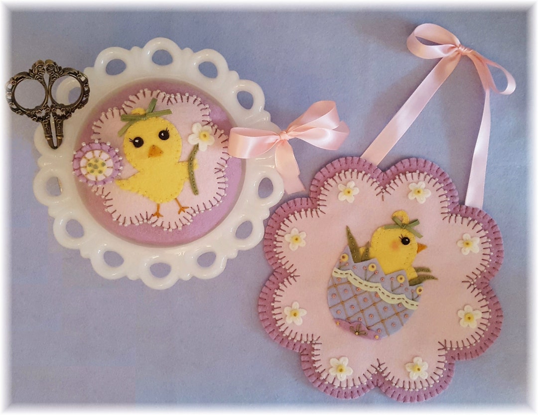 Special Delivery~ Easter Chick Table/wall Mat/pincushion/stick Pin ...