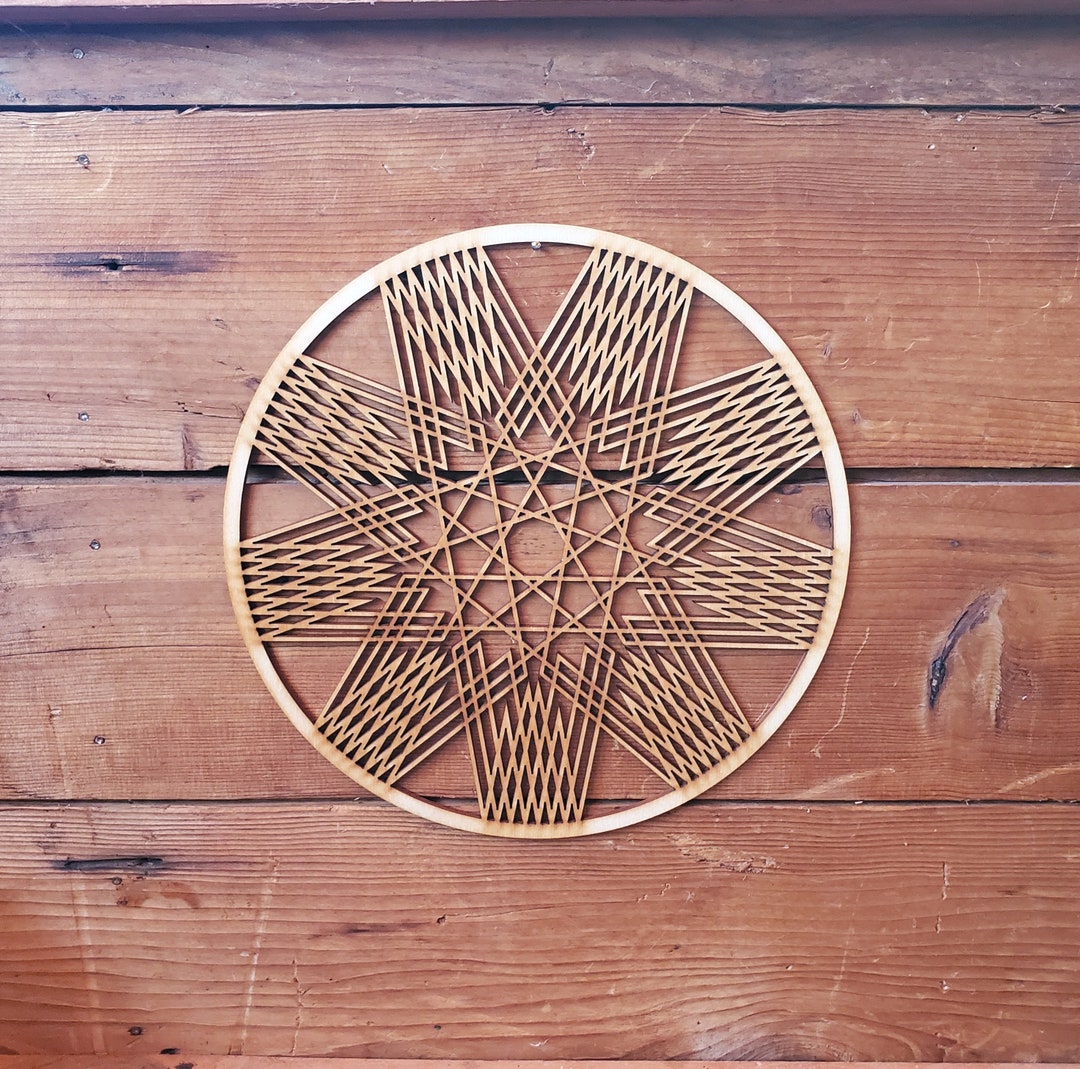 72 Pointed Star Knot Mandala - Etsy