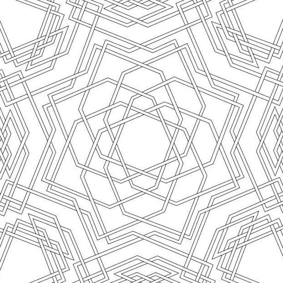 40 Pointed Star Coloring Page - Etsy