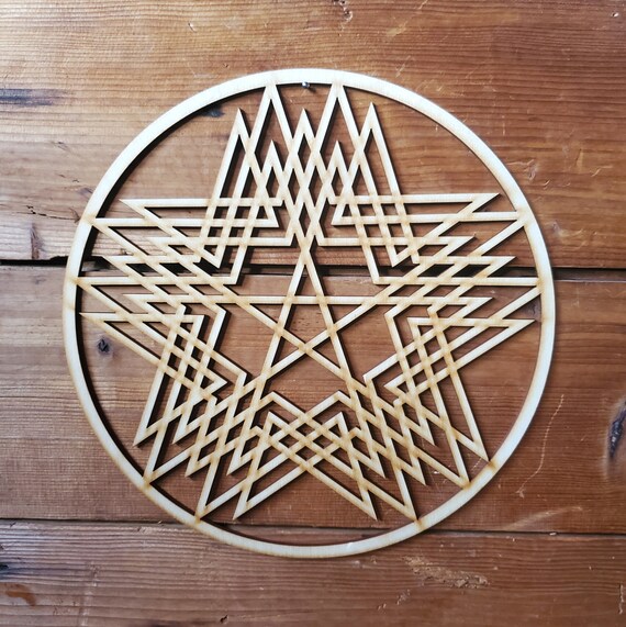 25 Pointed Star Knot Mandala - Etsy