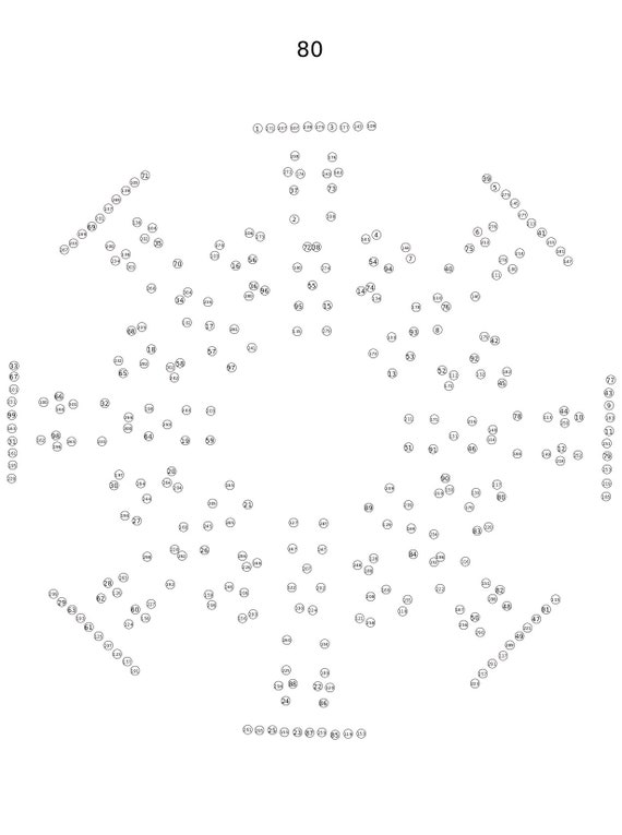 80 pointed star connect the dots - Etsy.de