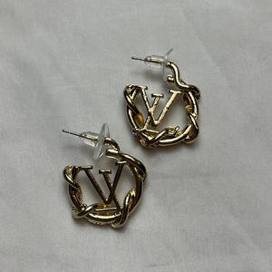 Louis vuitton earrings etsy store