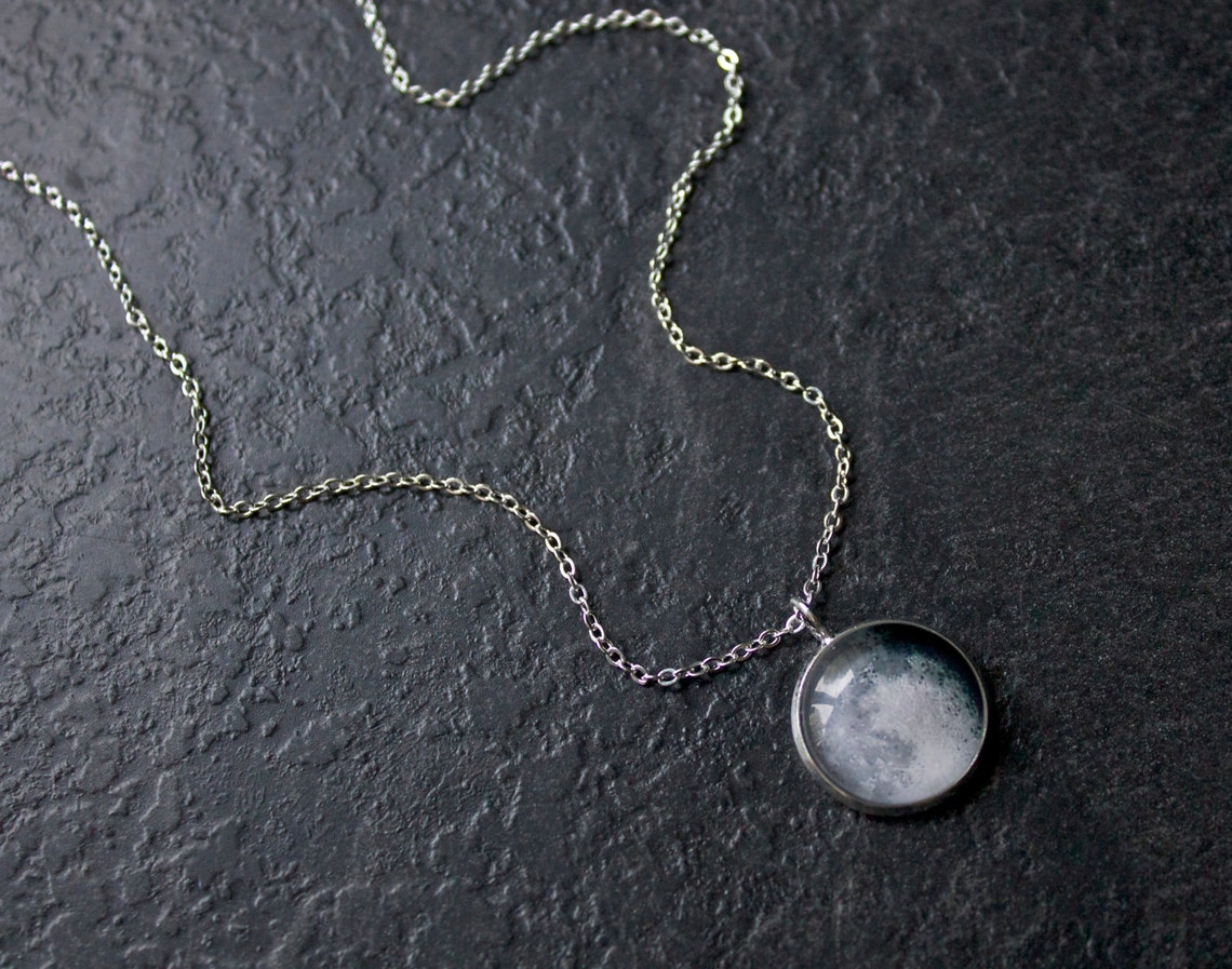 Custom Moon Phase Necklace Custom Birth Moon Personalised - Etsy