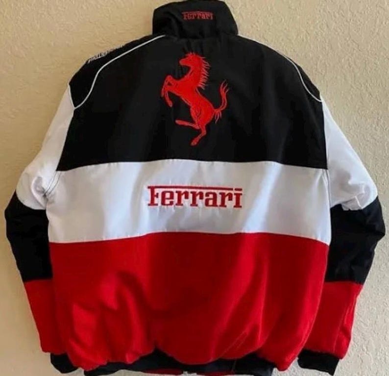 Ferrari Racing Jacket F1-formula 1 Vintage Unisex-track Limited-rare ...