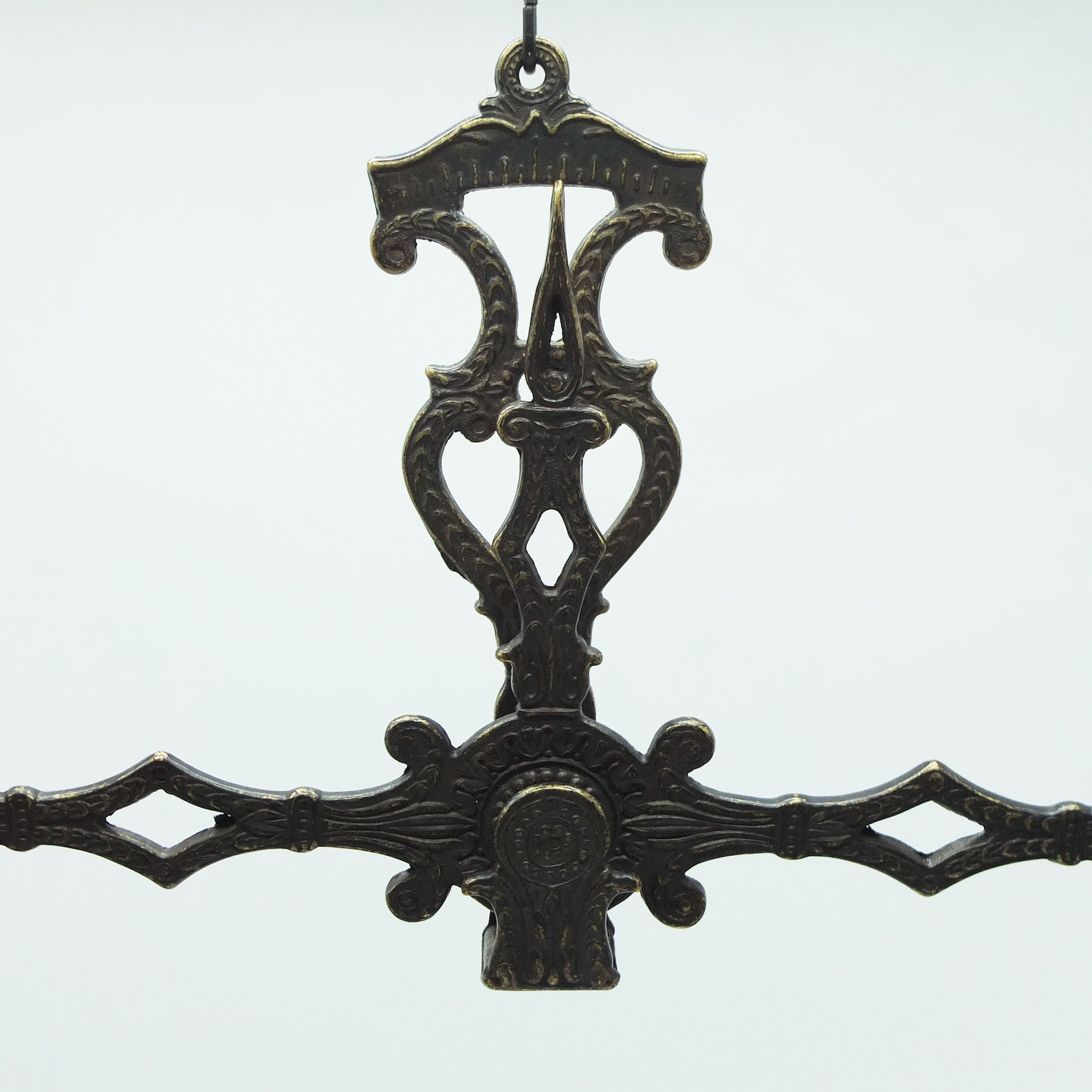 HUGE Vintage Brass Wall Scale Decorative Hanging Weighing | Etsy