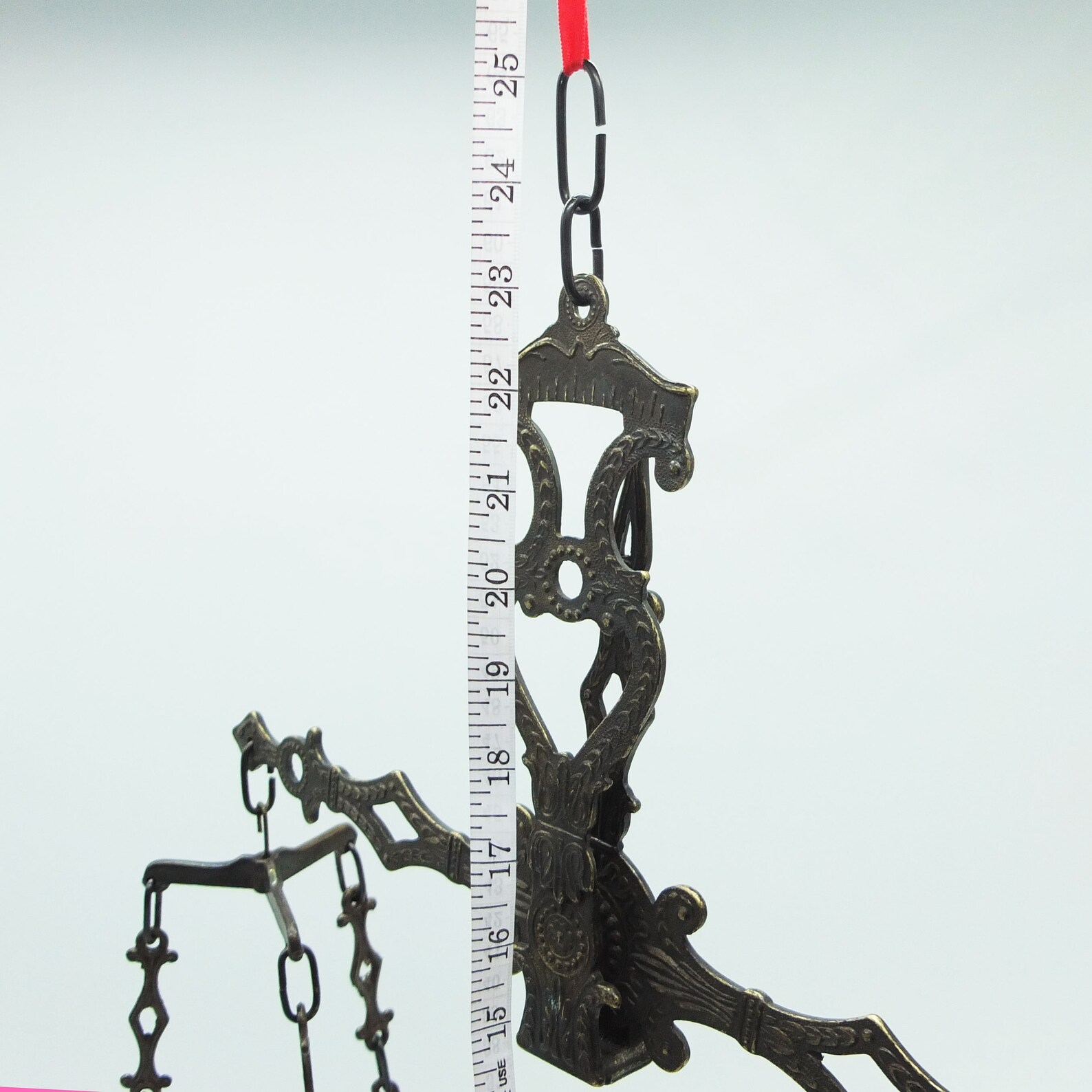 HUGE Vintage Brass Wall Scale Decorative Hanging Weighing | Etsy