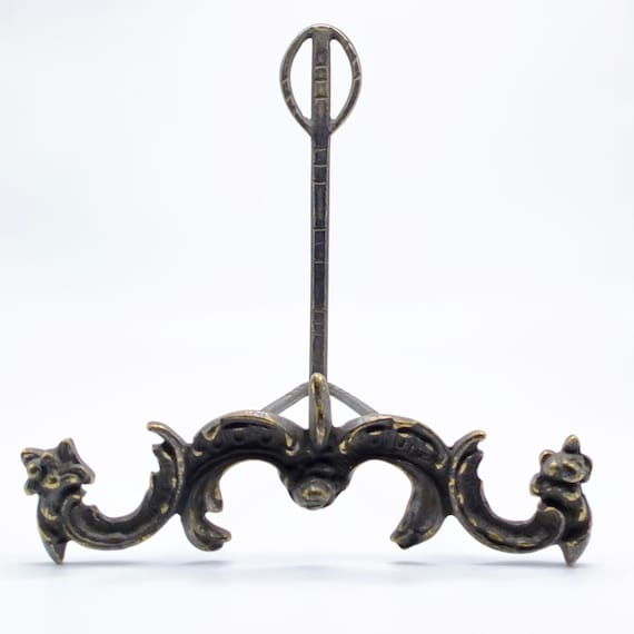 Vintage Brass Plate Holder Brass Plate Mount Display //// | Etsy