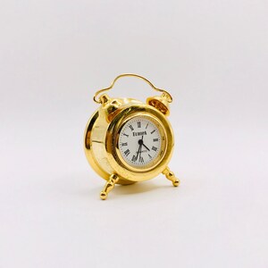 Vintage Miniature German Clock, Dollhouse Clock, Gold Clock - Etsy